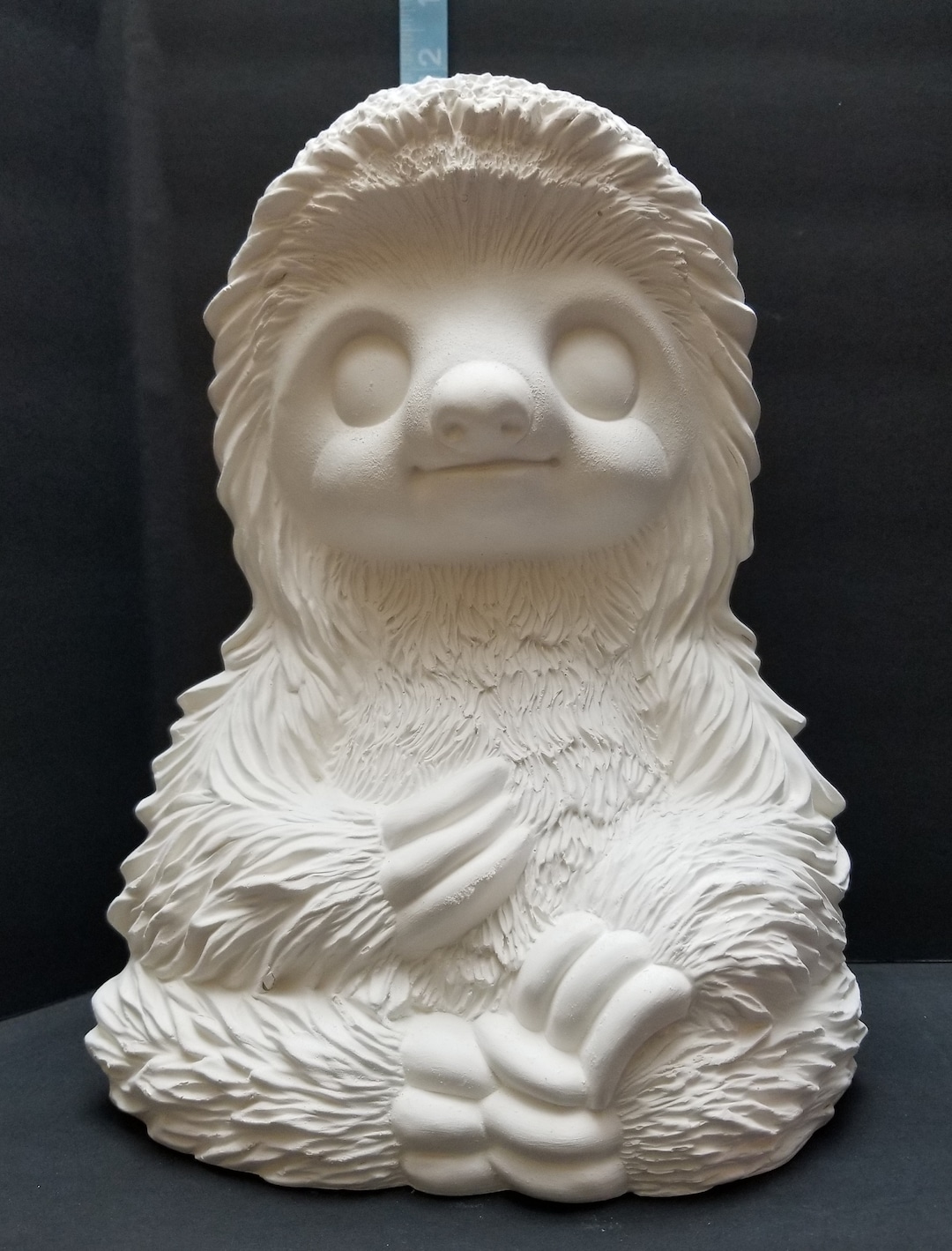 Unpainted Ceramic Sloth: Kawaii Bisque, Paint Your Own Pottery - Etsy
