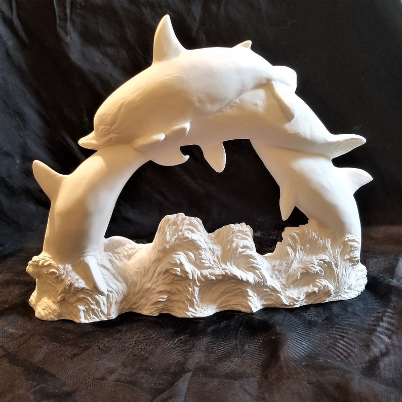 Dolphin Arch: Unpainted Ceramic Bisque, Ready to Paint - Etsy