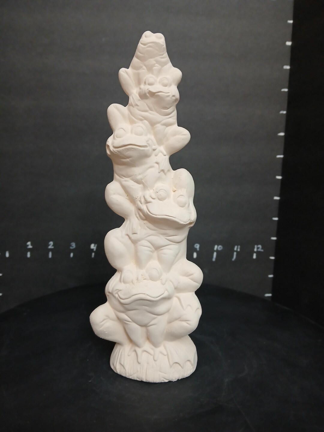 Unpainted Ceramic Frog Stack - DIY Craft Ready to Paint Bisque - Etsy