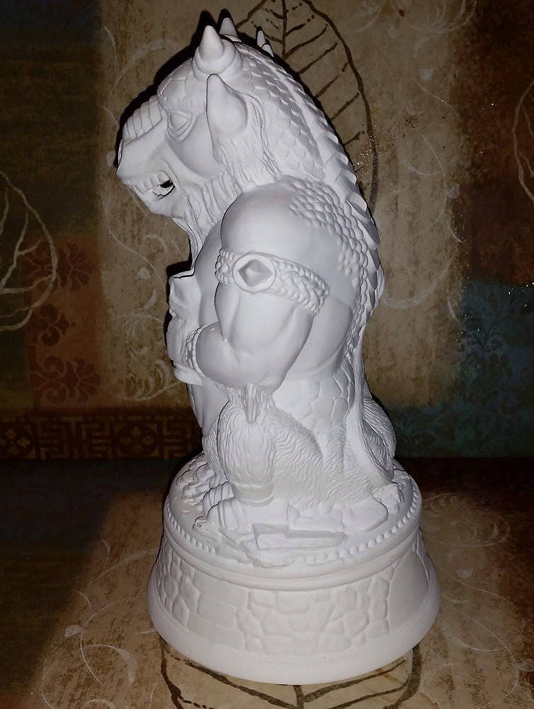 Ready to Paint Demon Smoker Incense Burner Devil Beast | Etsy