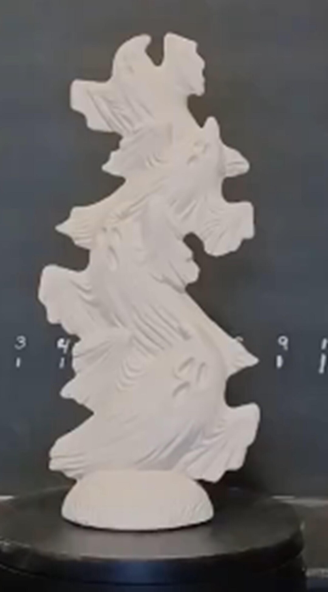 Unpainted Ceramic Ghost Stack of 4 Halloween Spooky Ghosts Unpainted ...