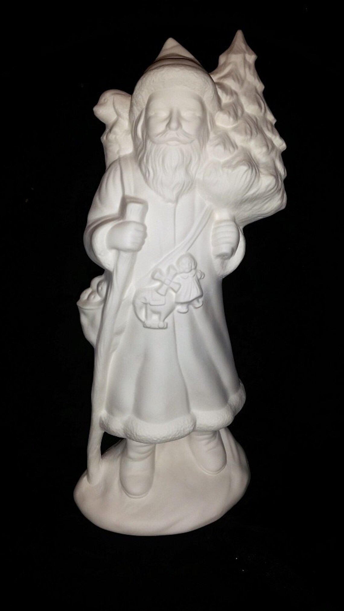 Ready to Paint Large Old Fashioned Santa carrying Christmas | Etsy