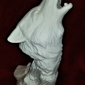 Unpainted Ceramic Bisque Howling Wolf Head or Running With the Pack on ...