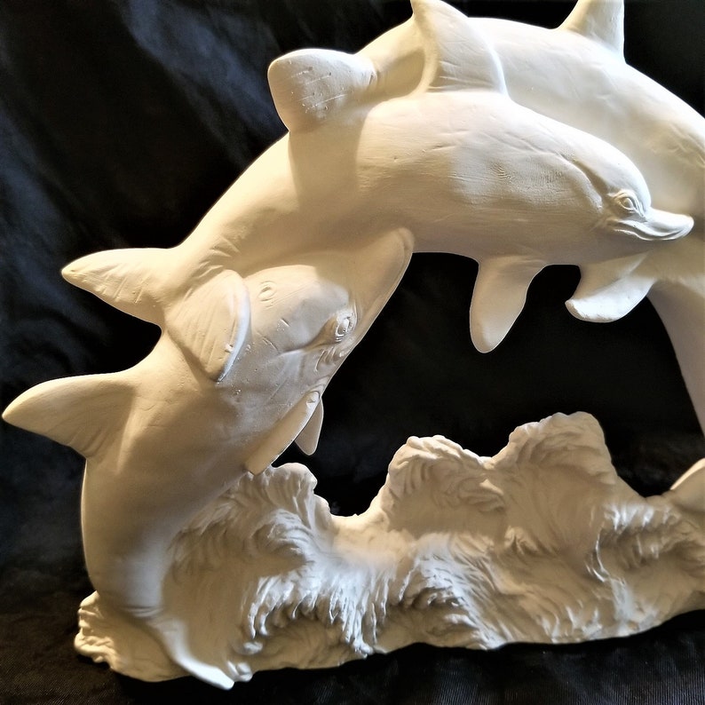 Dolphin Arch: Unpainted Ceramic Bisque, Ready to Paint - Etsy