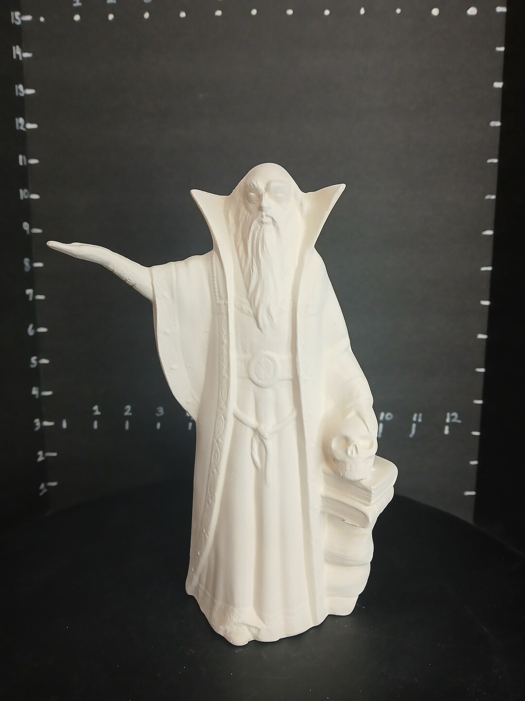 Unpainted Ceramic Wizard Sorcerer Mage Magician Warlock Ready to Paint ...