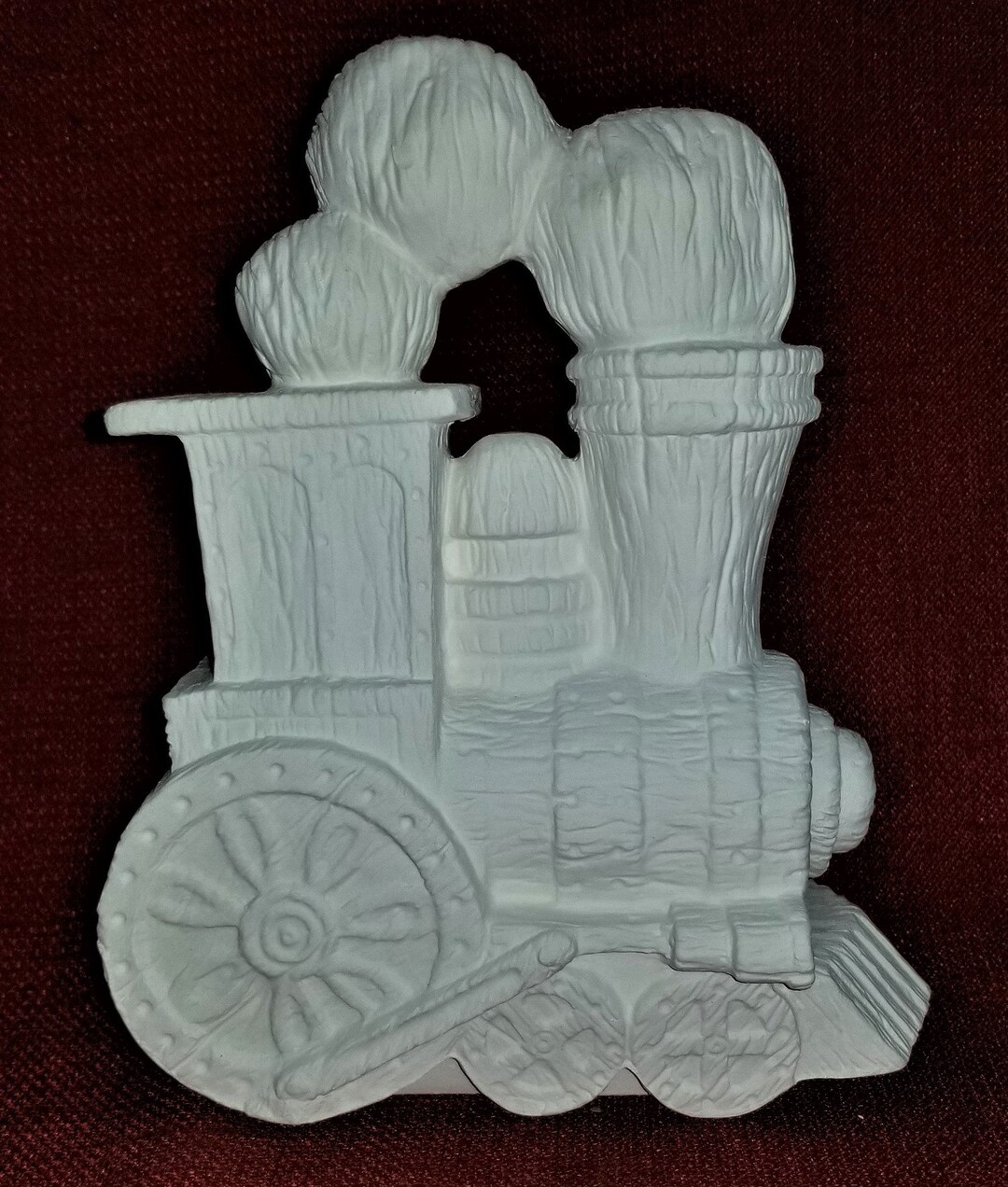 Unpainted Ceramic Bisque Train Engine BANK - DIY Piggy Bank Ready to ...