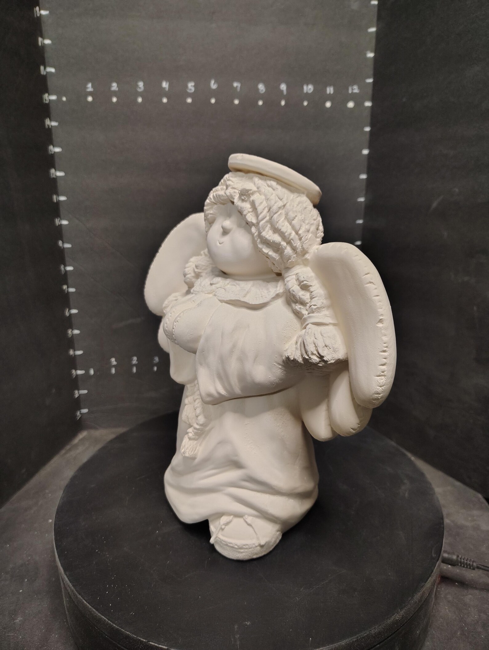 Unpainted Ceramic Gare Angel Button Buddy: DIY Craft Ready to Paint - Etsy