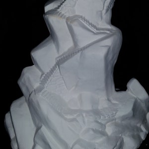 Unpainted Ceramic Bisque Medieval Castle on a Ledge Unpainted Ceramic ...