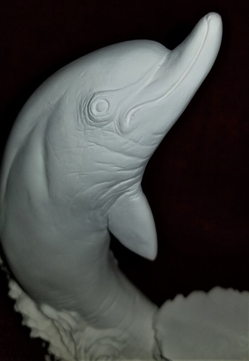 Unpainted Ceramic Bisque Dolphin Candle Holder Sea Life | Etsy