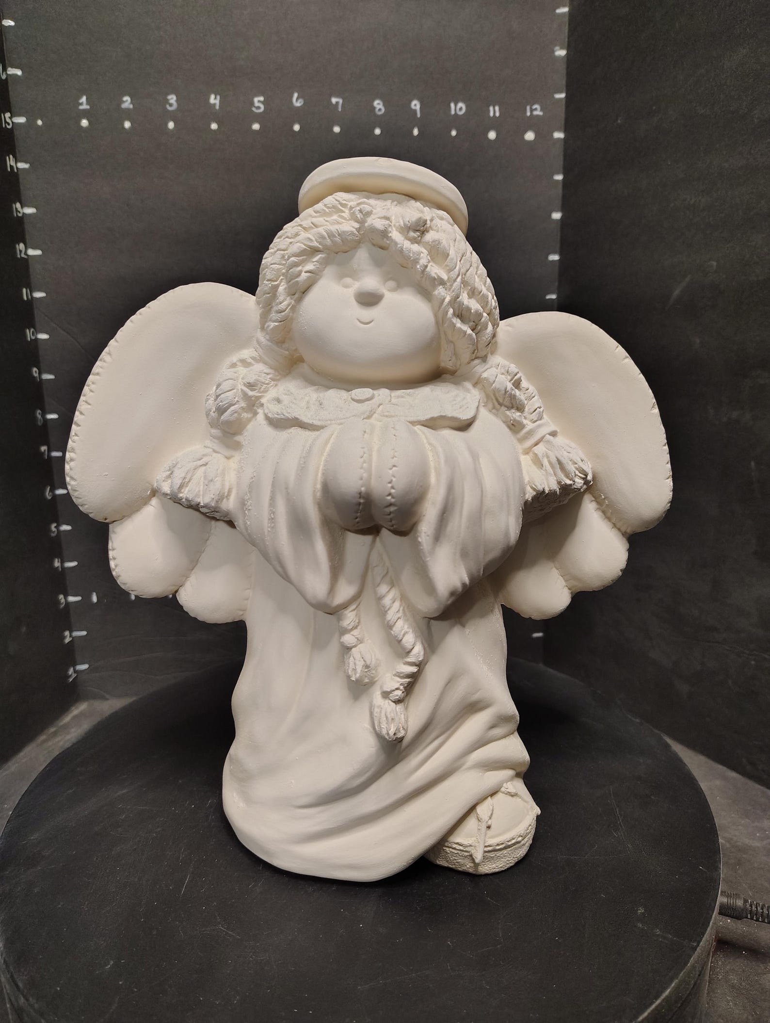 Unpainted Ceramic Gare Angel Button Buddy: DIY Craft Ready to Paint - Etsy
