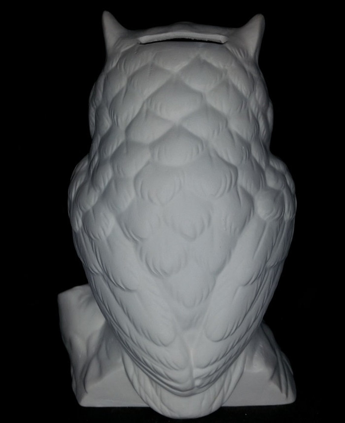 Unpainted Ceramic Bisque an Owl BANK DIY VINTAGE Piggy Bank | Etsy