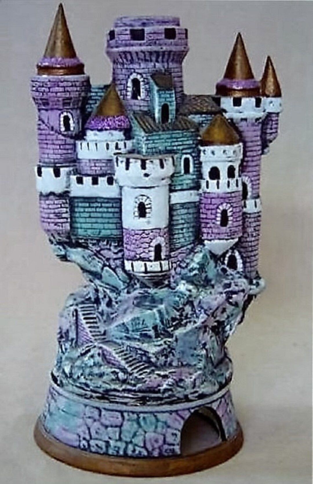 Unpainted Ceramic Medieval Castle Smoker Incense Burner Paint Your Own ...