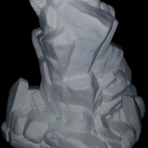 Unpainted Ceramic Bisque Medieval Castle on a Ledge Unpainted Ceramic ...