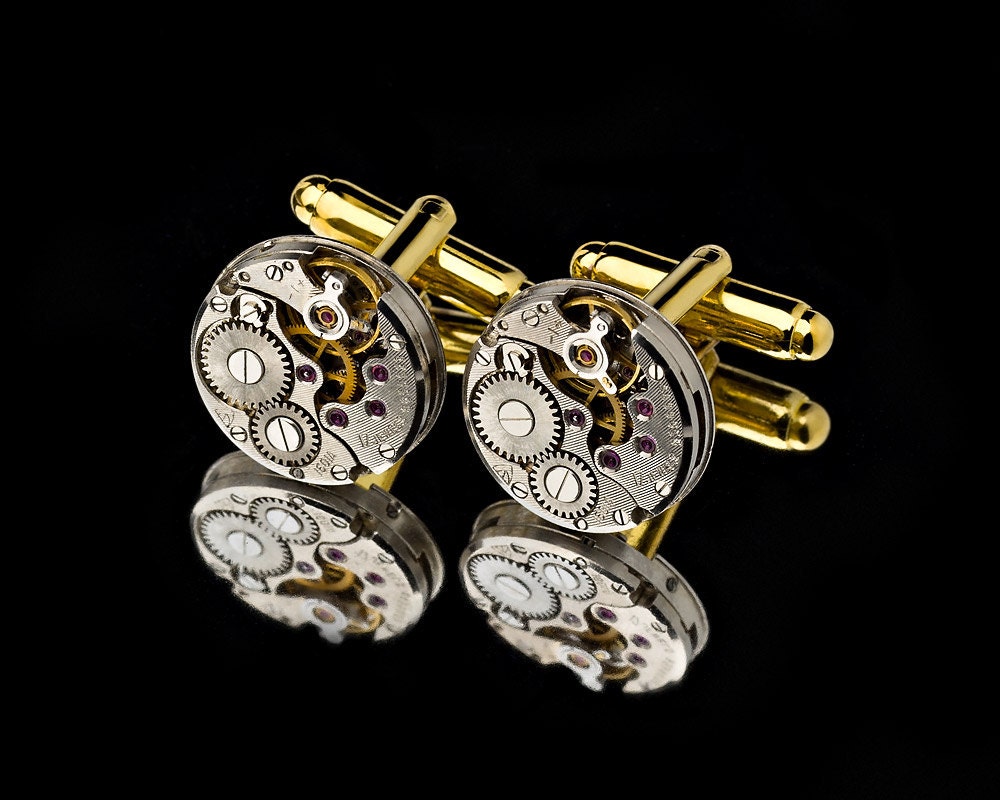 Watch Movement Cufflinks / Steampunk Cufflinks / Watch | Etsy