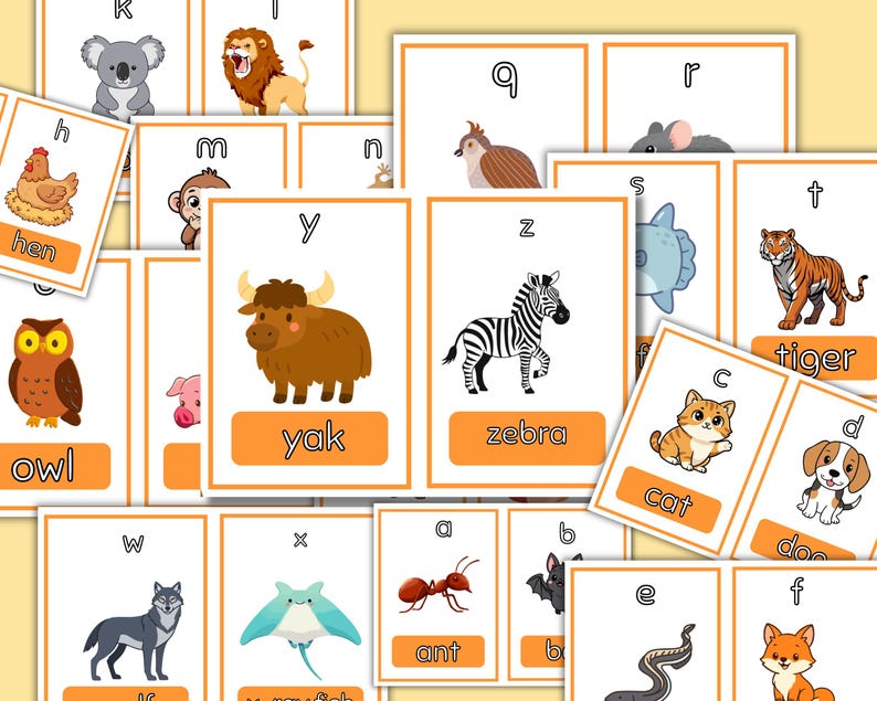 Animals A to Z Worksheet | Alphabet Printable PDF | Preschool ...