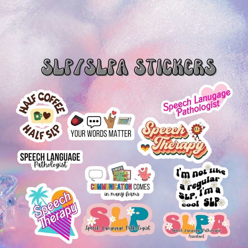 Speech Therapy Stickers - Etsy