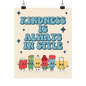 Retro Classroom Decor, Positive Affirmations for Students, Therapist ...