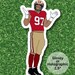Nick Bosa Sticker, Glossy SF Football Stickers, San Francisco ...