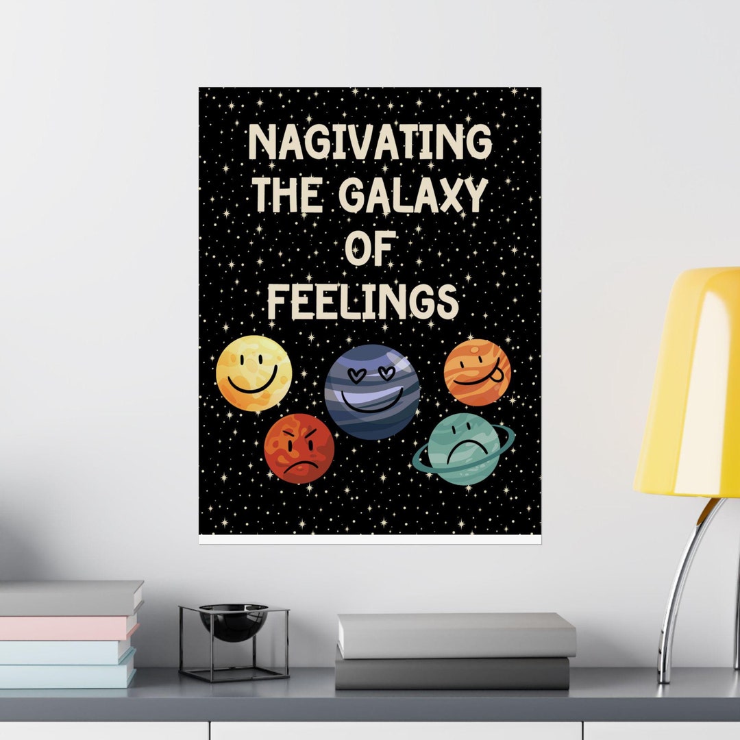 Outer Space Emotions Wall Art, Space Themed Counseling Therapy Decor ...