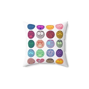 Emotions Pillow | Emotional Regulation Pillow | Feelings Faux Suede ...