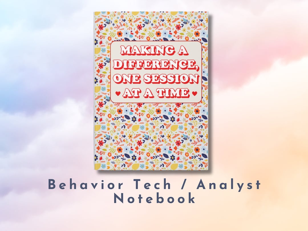 Behavior Technician Notebook, Rbt BT Journal, Gift for Rbt Bt, Custom ...