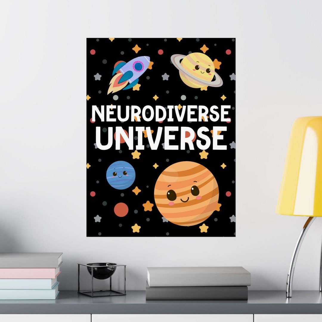 Outer Space Neurodiverse Universe Wall Art, Space Themed Classroom ...