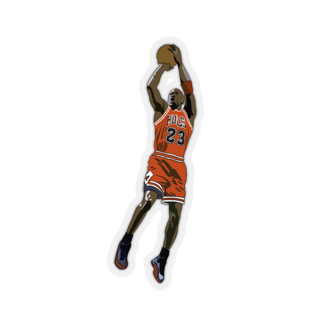 Michael Jordan Sticker Vintage Style Jordan 23 Stickers Kiss-cut Vinyl ...