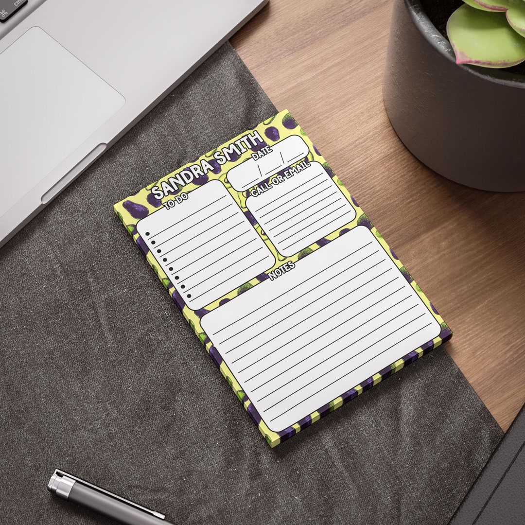 Personalized Avocado Post-it® Notes, Custom Sticky Note Pad - Etsy