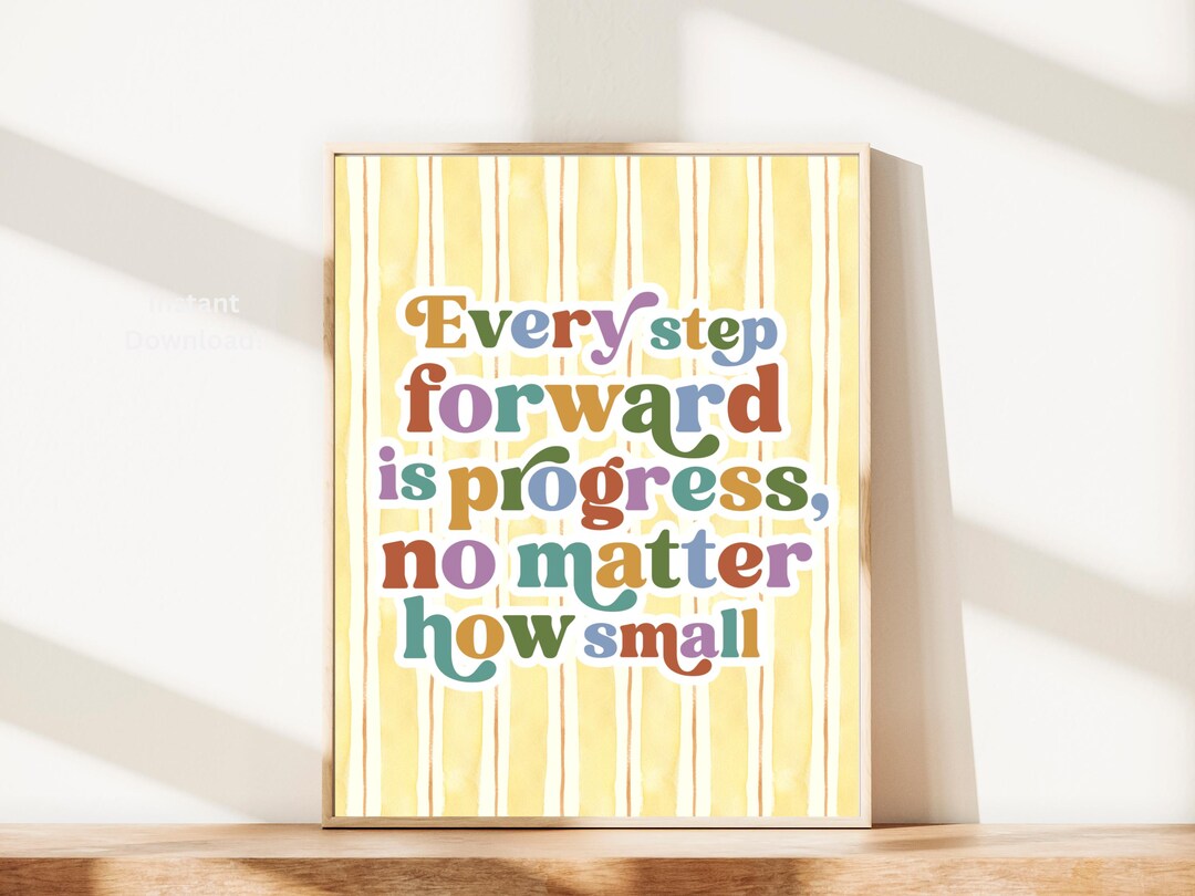 Aba Clinic Decor, Every Step Forward is Progress, Therapist Wall Art ...