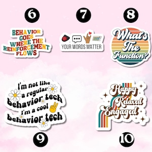 ABA Stickers, Behavior Analysis Sticker Bundle, Holographic Rbt Bcba ...