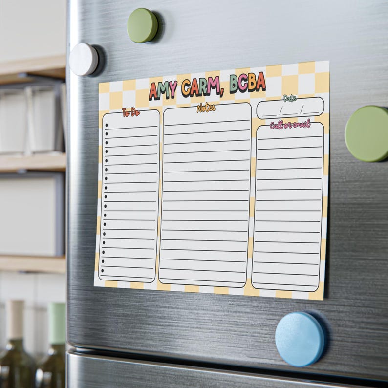 Personalized BCBA Post-it® Notes, Retro 10x6 Large Custom to Do List ...