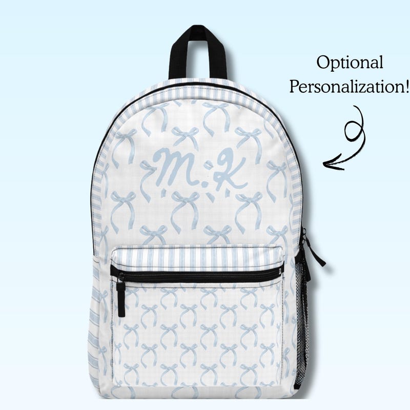 Striped Bow Backpack - Etsy UK