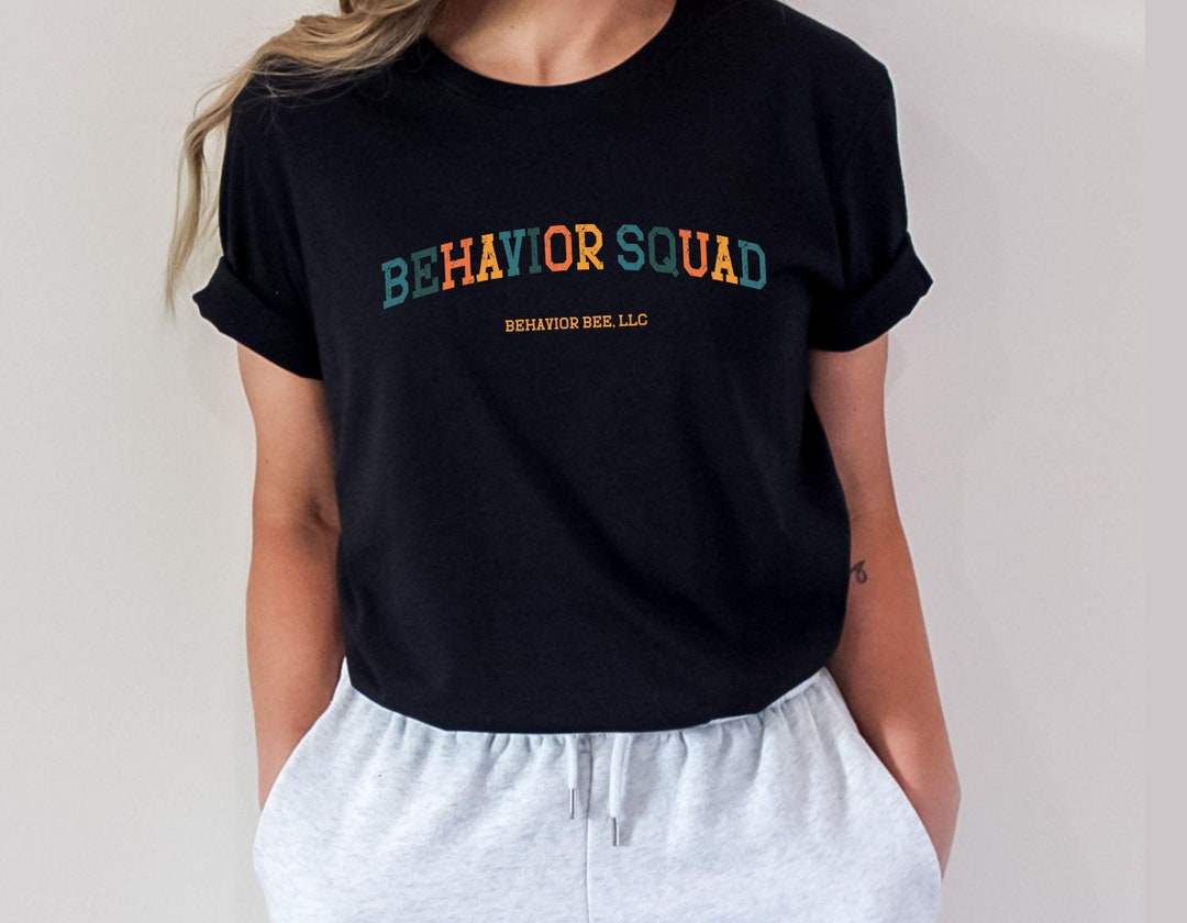 Personalized Behavior Squad Shirt, Gender Neutral ABA Therapy Shirts ...