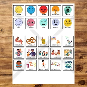 Emotional Regulation, Autism Visuals, Coping Strategies, Emotions Chart ...