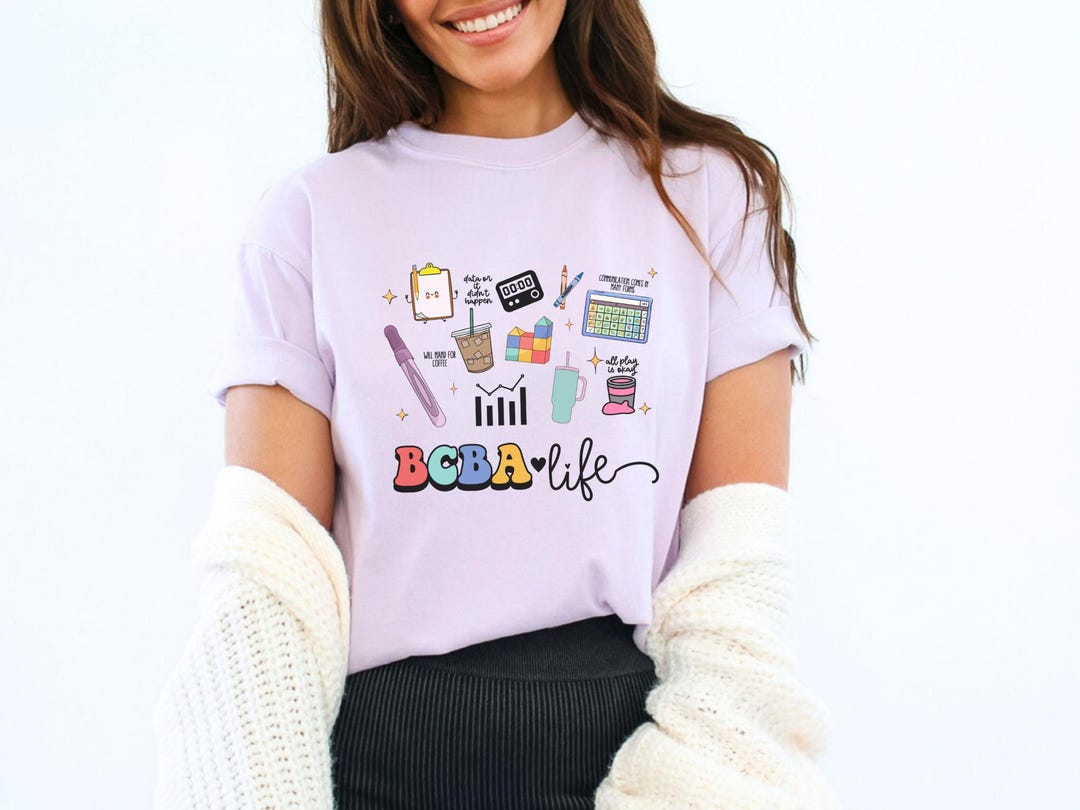 Comfort Colors BCBA Life Essentials Shirt, Retro ABA Tee, Gift for ...