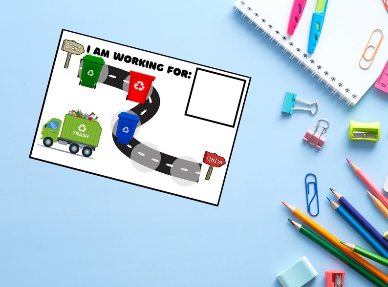 Reward Chart, Garbage Truck Token Economy, Classroom Token Board, Aba ...