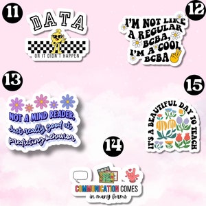 ABA Stickers, Behavior Analysis Sticker Bundle, Holographic Rbt Bcba ...