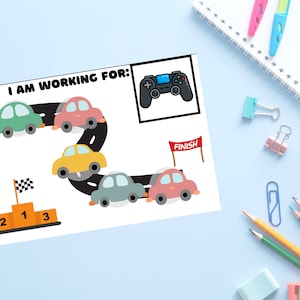 Reward Chart, Race Car Token Economy, Classroom Token Board, Aba Reward ...