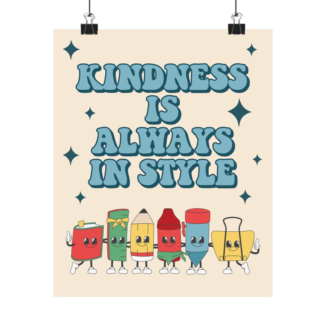 Retro Classroom Decor, Positive Affirmations for Students, Therapist ...