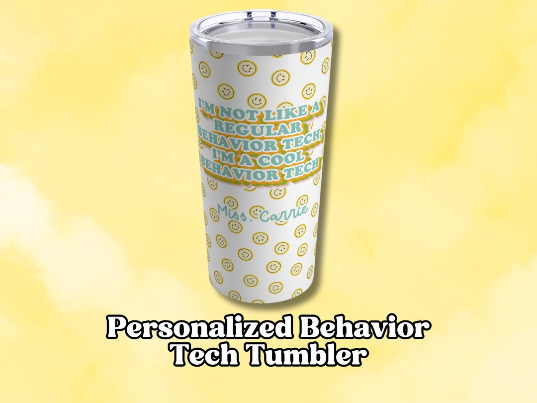Personalized Retro Behavior Tech Tumbler, Gift for Behavior Tech RBT ...