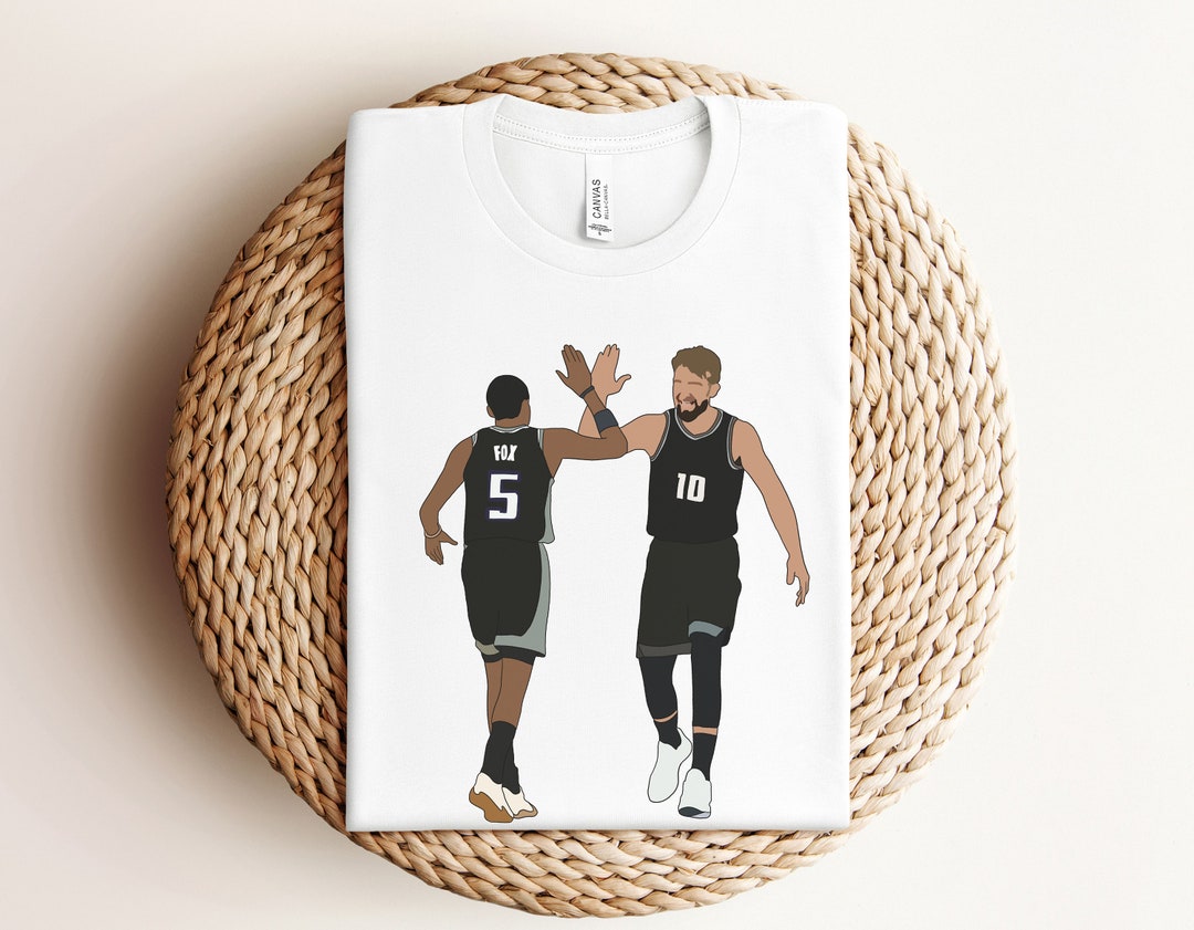 Sabonis Fox Shirt, Sacramento Basketball Shirt, De'aaron Fox, Domantas ...