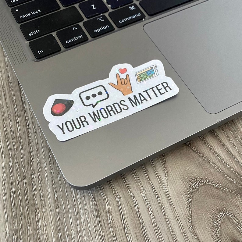 Speech Therapy Sticker Your Words Matter Holographic SLP - Etsy