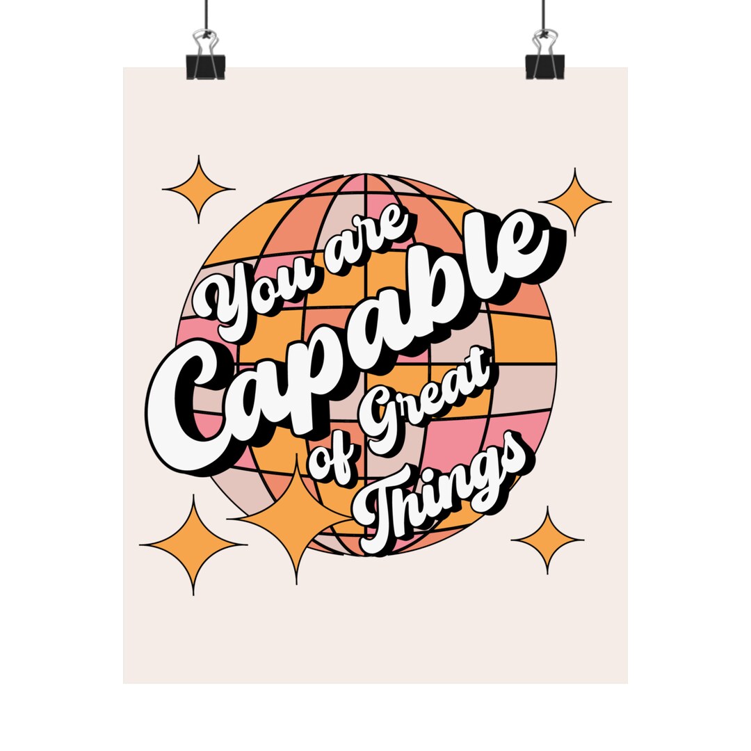 Retro Classroom Decor, Positive Affirmations for Students, Therapist ...