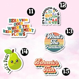 ABA Stickers, Behavior Analysis Sticker Bundle, Holographic Rbt Bcba ...