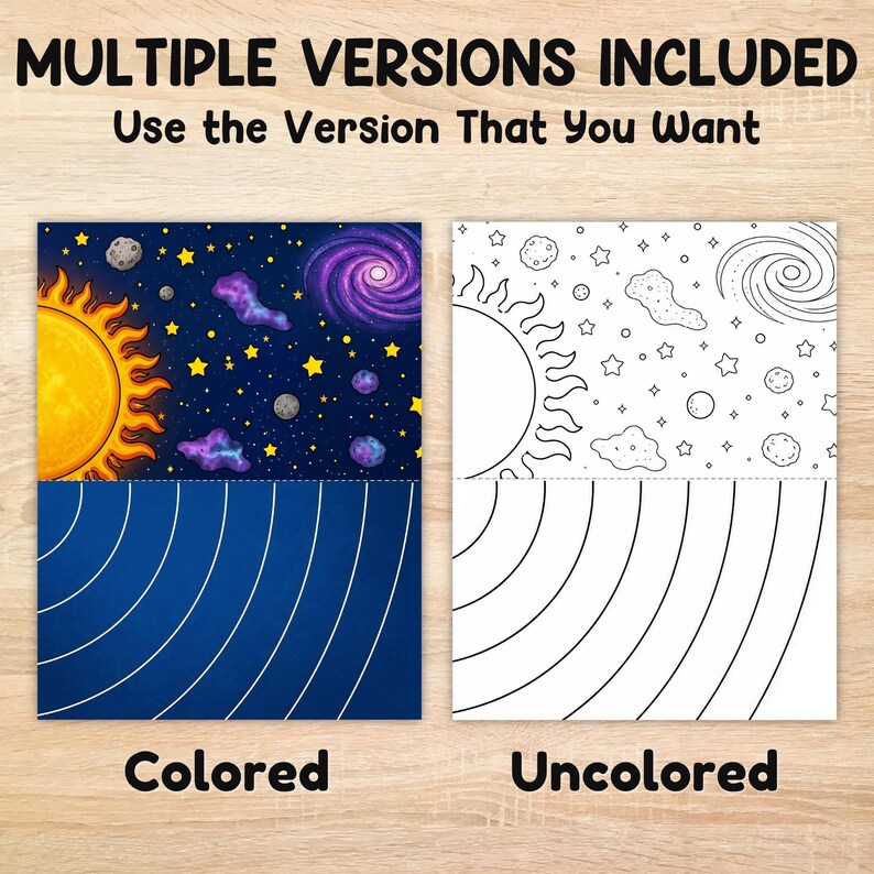 Solar System Pop up Craft for Kids | Cut and Paste Planets Printable ...