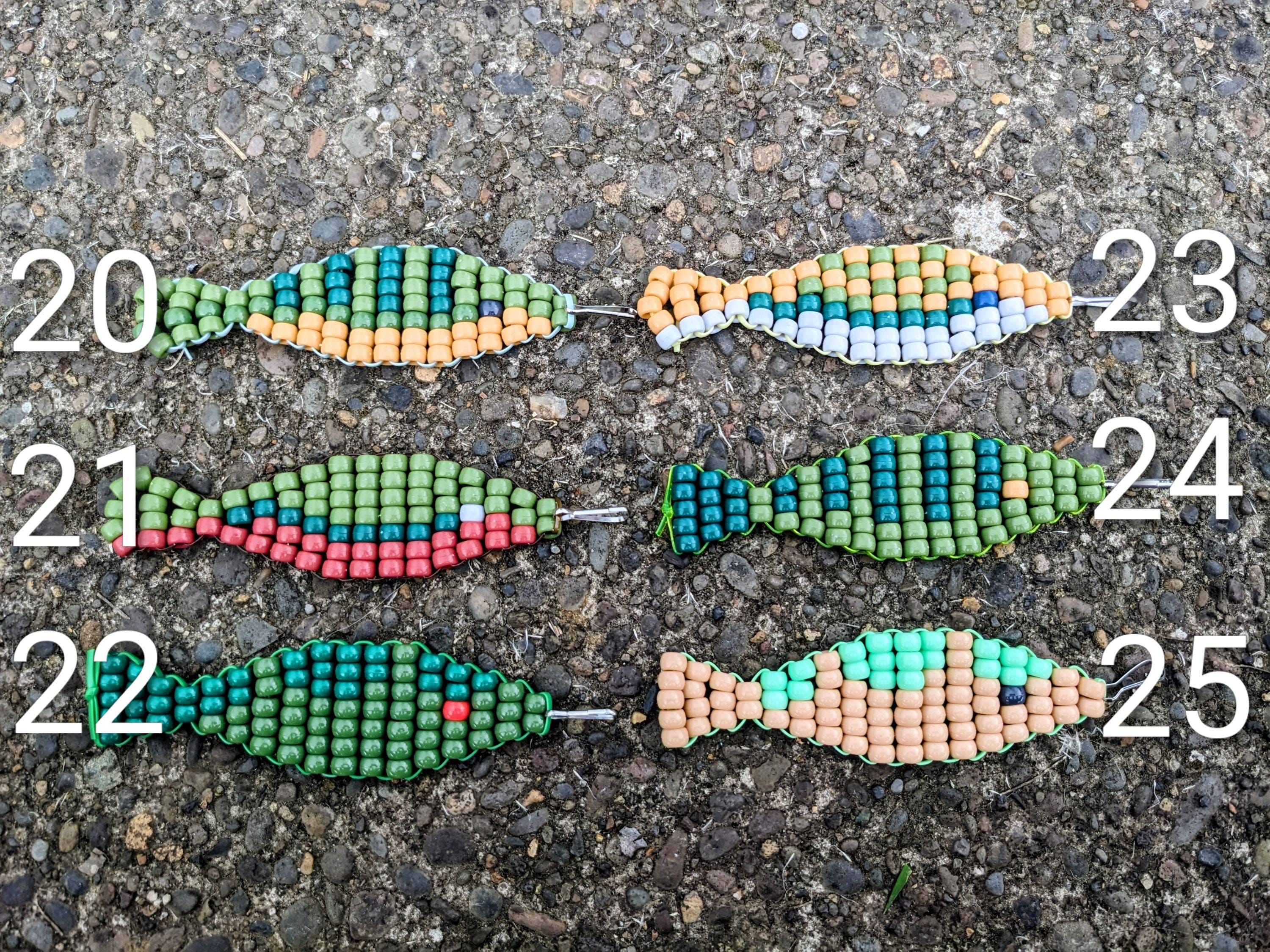 Handmade Beaded Fish Keychains - Etsy