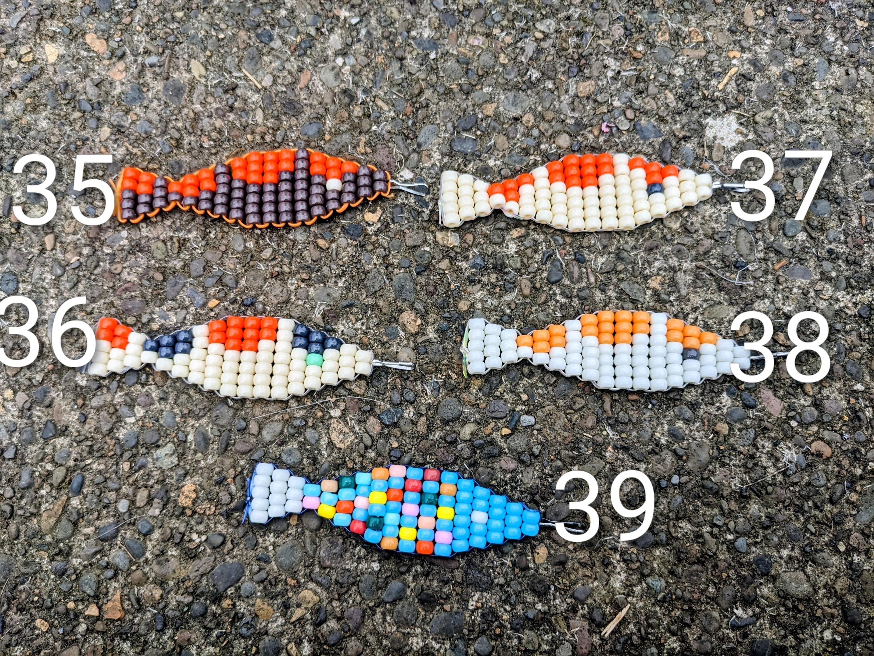 Handmade Beaded Fish Keychains - Etsy