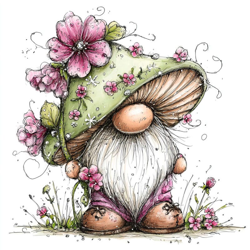 Spring Gnome Images - Etsy