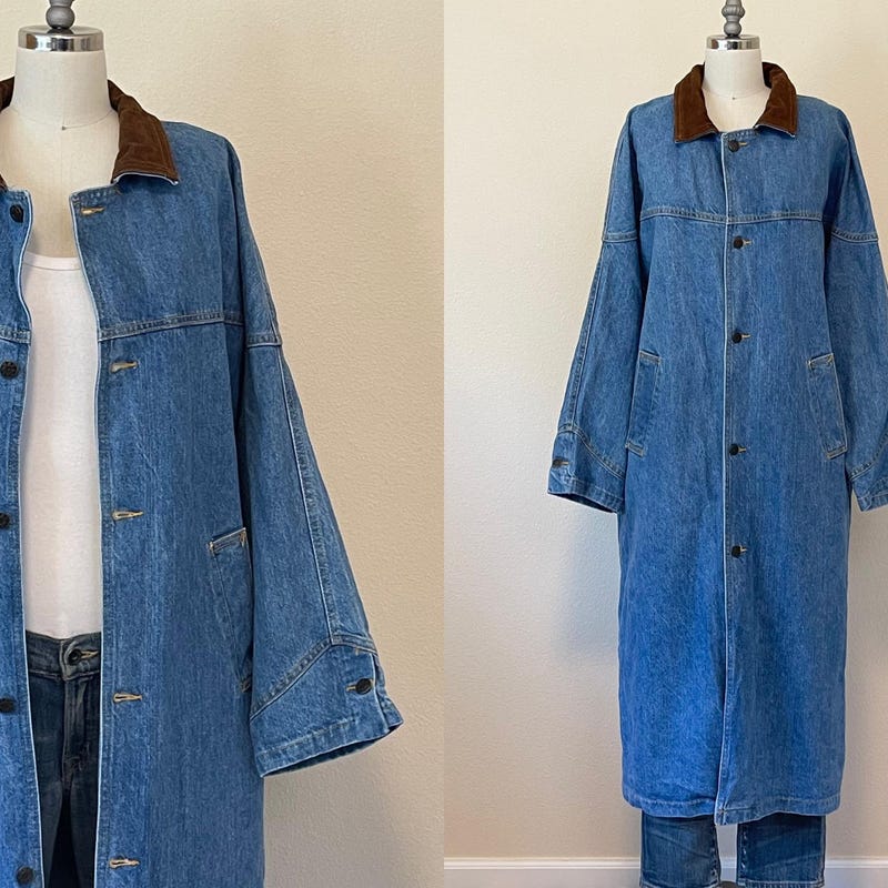 Denim Duster - Etsy