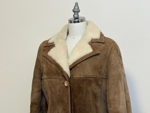 Vintage 70s Real Shearling Coat, 1970s Julian Vard Ta… - Gem
